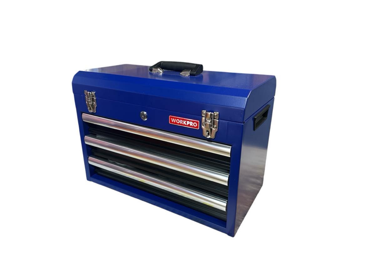 WORKPRO 408PC TOOL KIT WITH 3 DRAW TOOL BOX - Stafford Welding