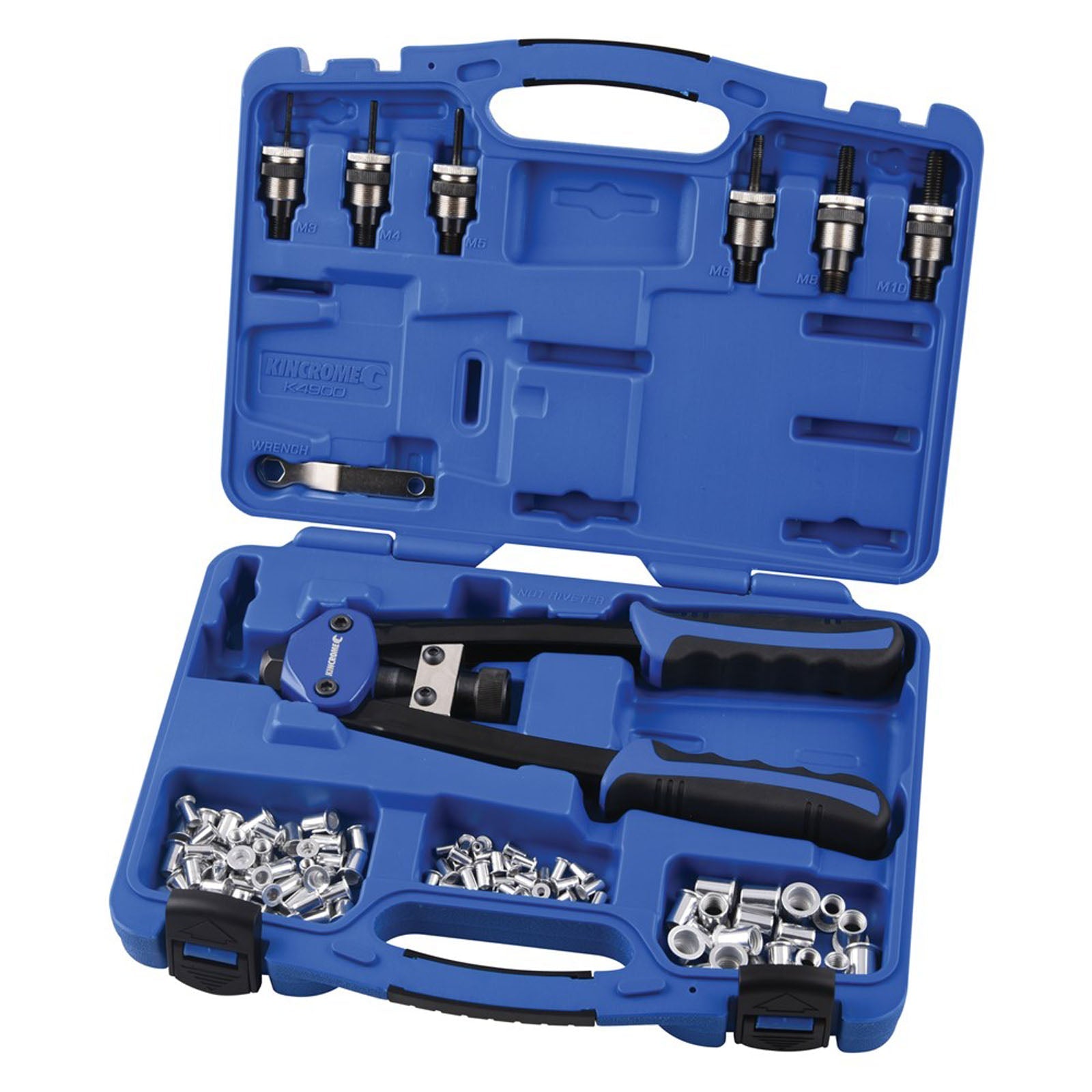 KINCROME Nut Riveter Kit Twin Handle 68 Piece - Stafford Welding